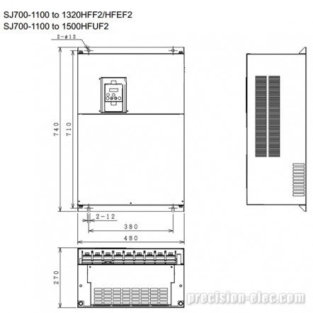 Buy SJ700-1500HFUF2 - 200 HP Hitachi SJ700 Series VFD