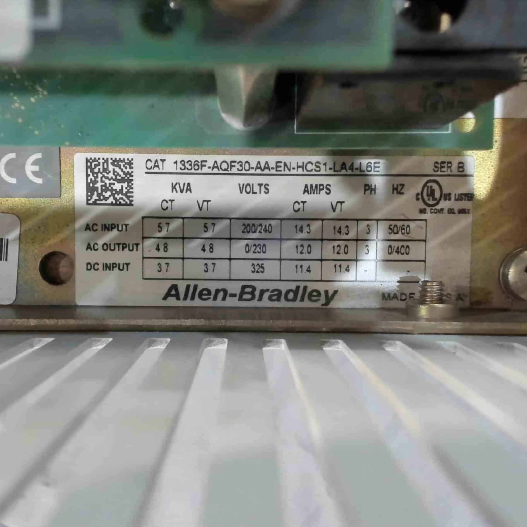 ALLEN BRADLEY 1336F-AQF30-AA-EN-HCS1-LA4-L6E - USED