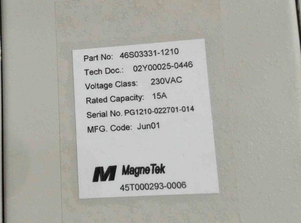 MAGNETEK 46S03331-1210 - USED