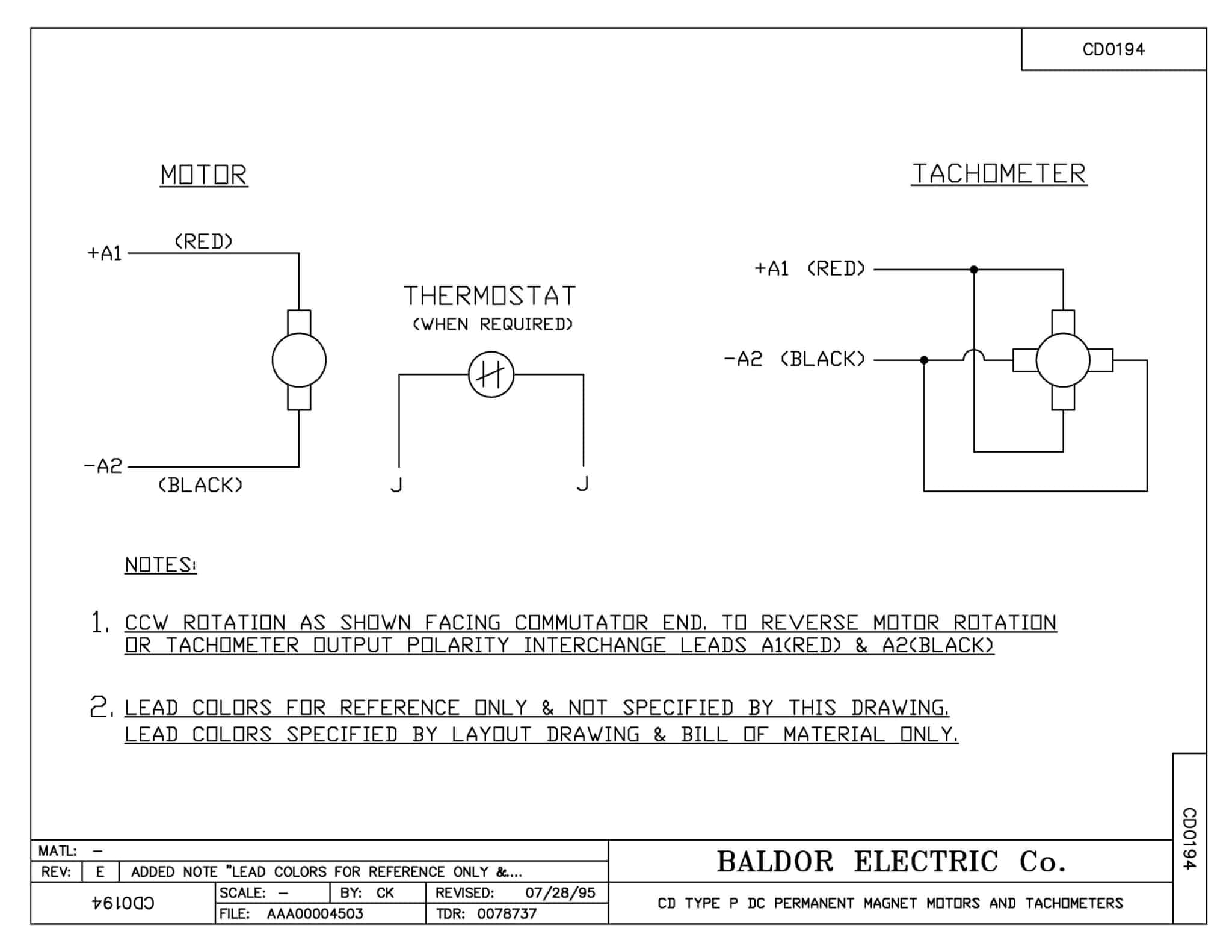 Baldor 3 HP, 1750 RPM, DC, 184C, 3649P, TEFC, F1 - CDP3604